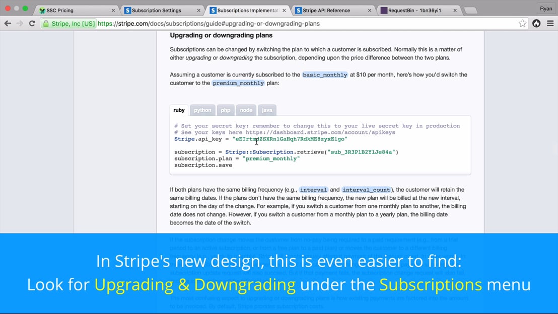 Upgrading Subscription Plans: The UI > Stripe Level 2: Subscriptions ...