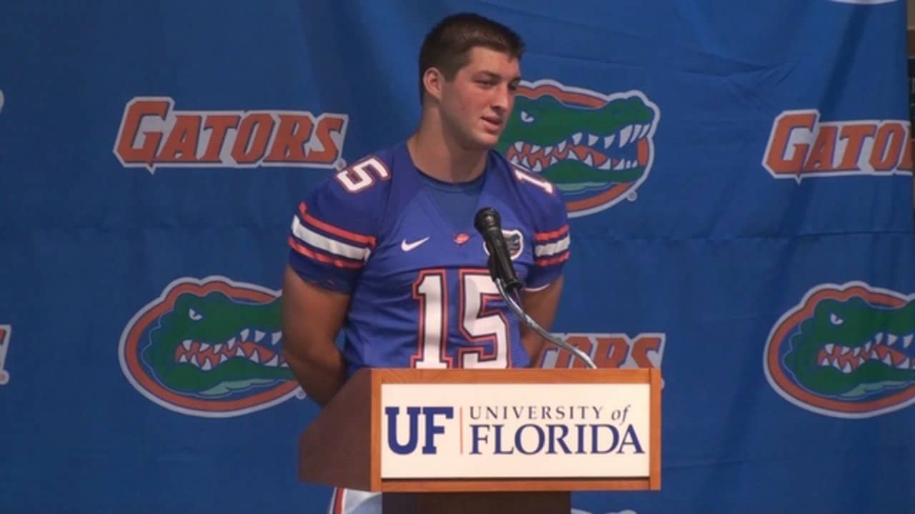 GatorCountry.com - Tim Tebow press conference Part 1 on Vimeo