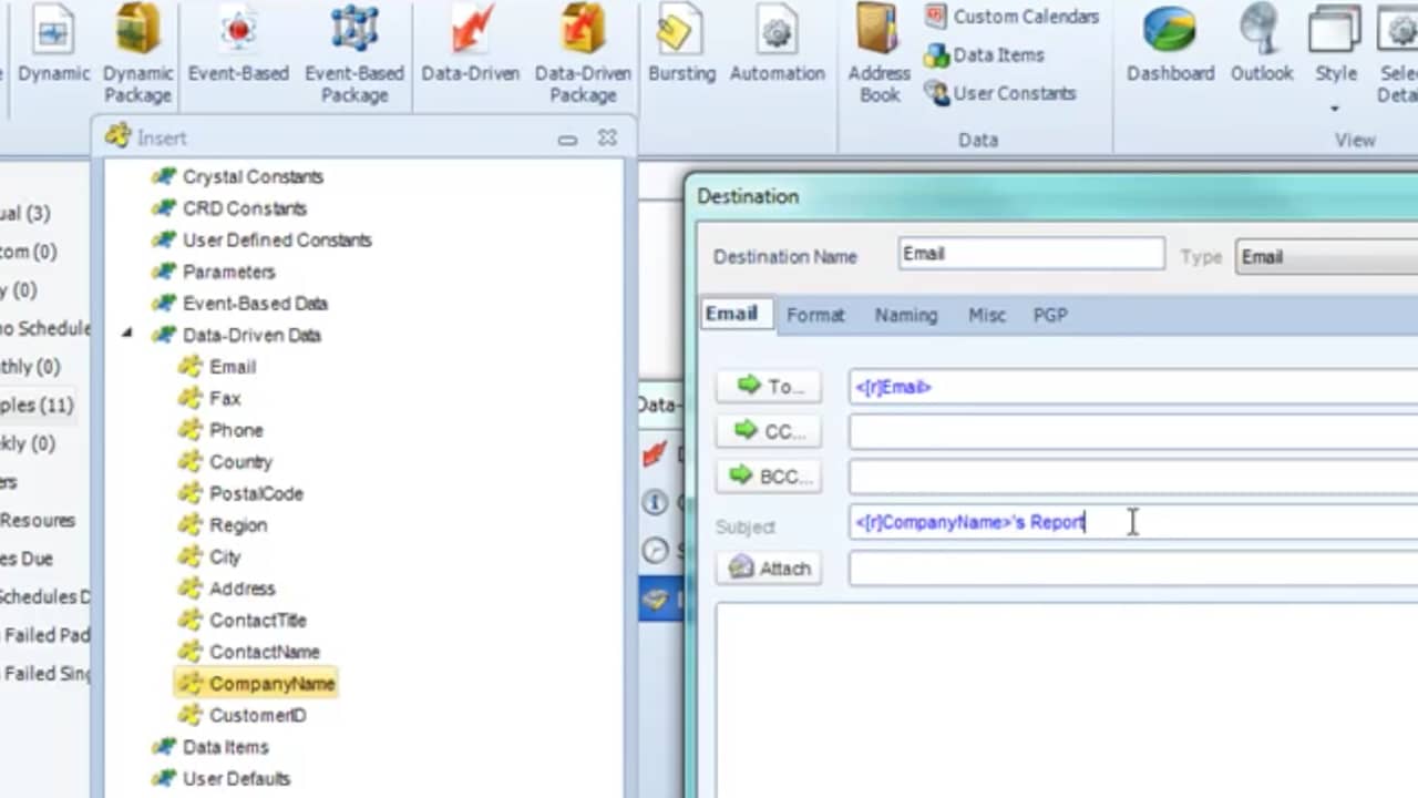 CRD Data Driven Schedules: Dynamically Schedule Crystal Reports Based ...