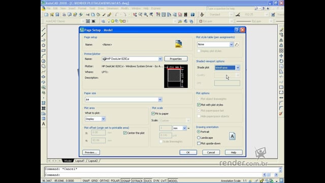 Curso AutoCAD Técnicas para Plotagem | Render Cursos Online