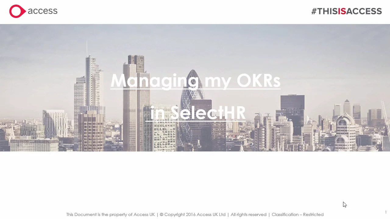 SelectHR App Store - Managing Objectives and Key Results in SelectHR on ...