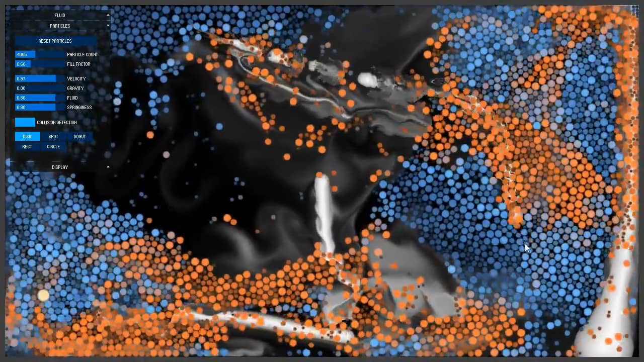 Verlet Particle Collision System on Vimeo