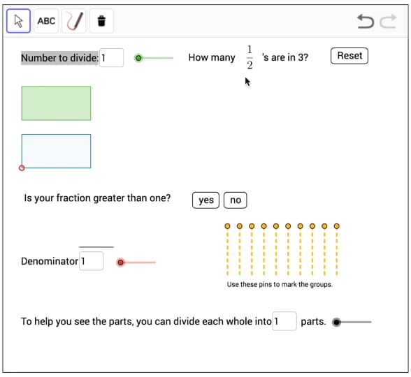 fraction division tool demo on Vimeo