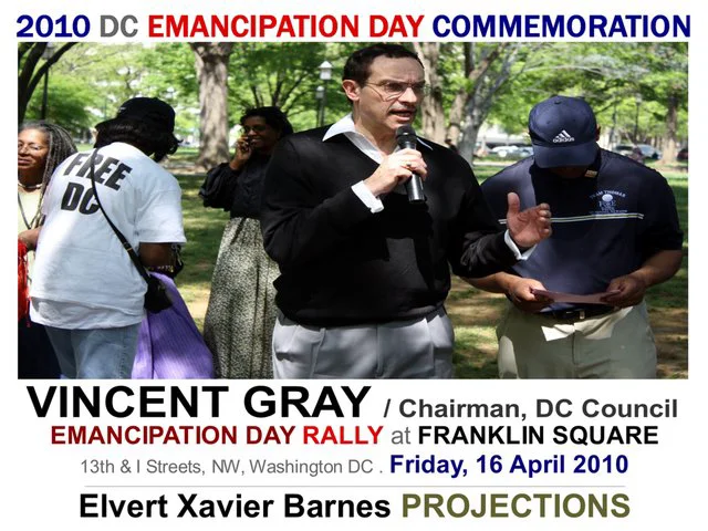 Vincent Gray, Chairman of DC Council - 2010 DC Emancipation Day Rally ...