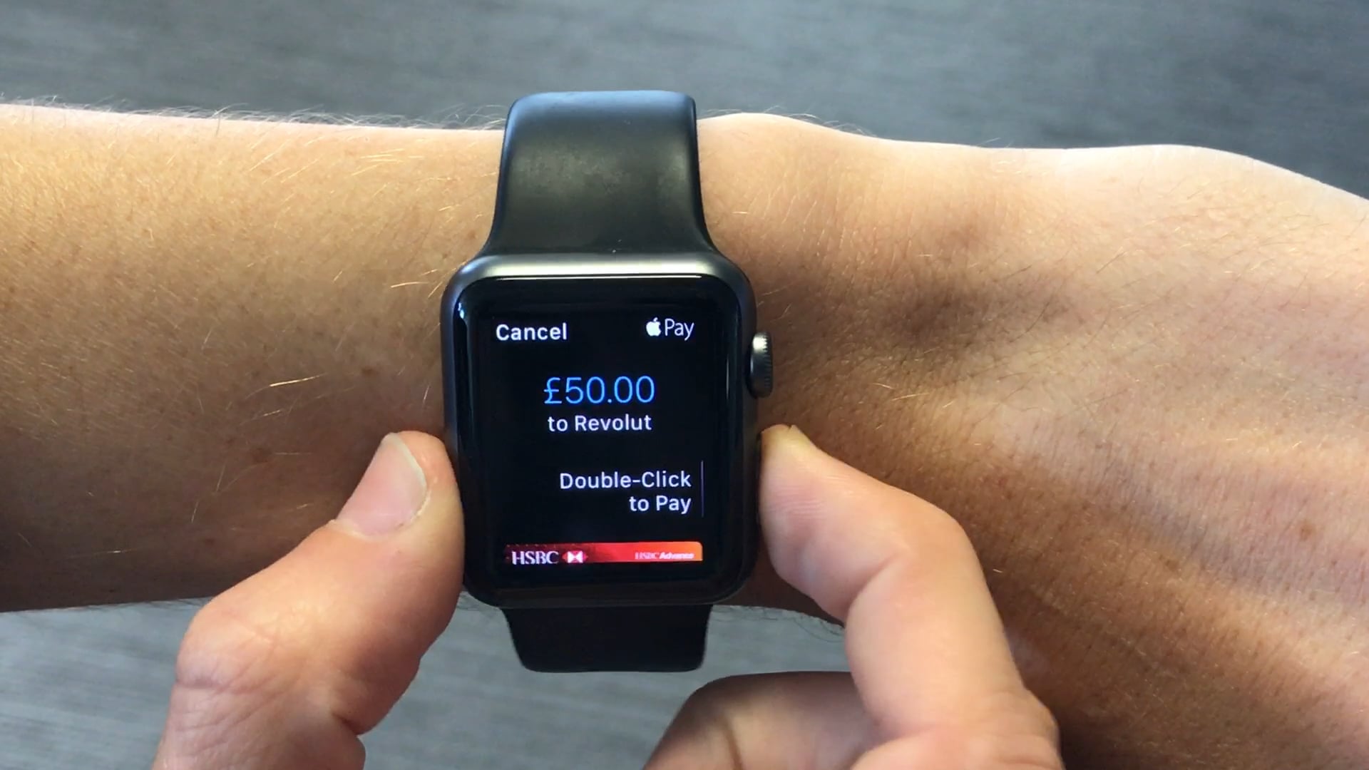 How to top-up your Revolut account with an Apple Watch! on Vimeo