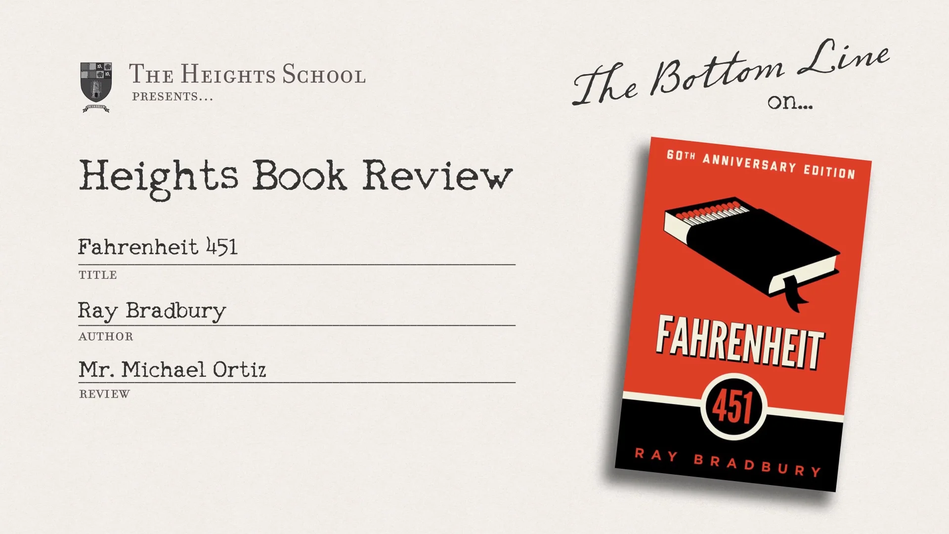 Review: Fahrenheit 451 on Vimeo