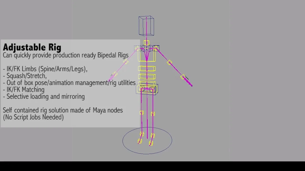 Adjustable Rigging and Animation Tools