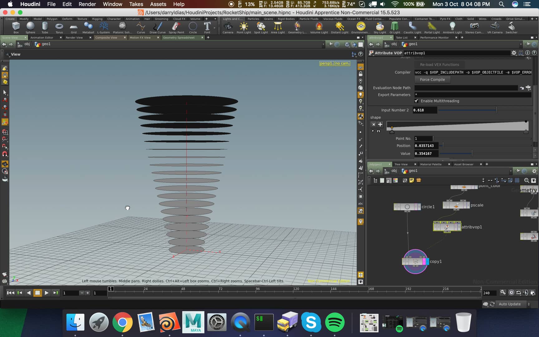 Object controlled with ramp in Houdini on Vimeo