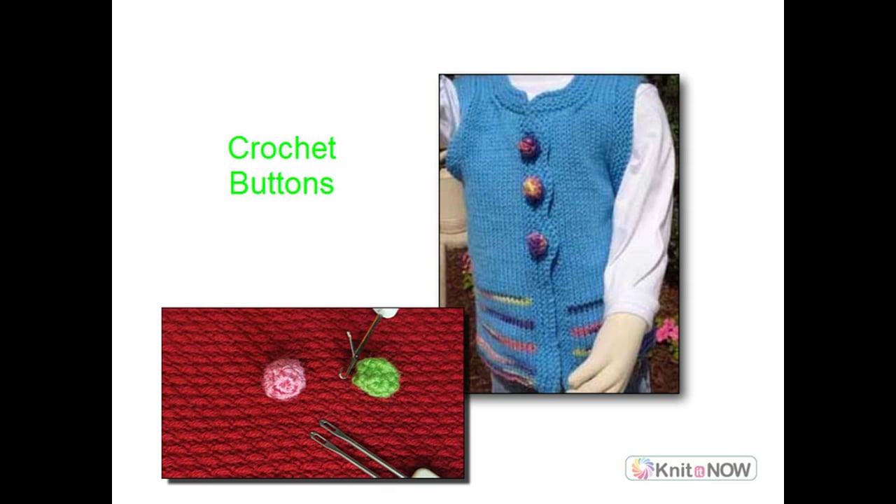 Crochet Buttons | Machine Knitting Tutorial