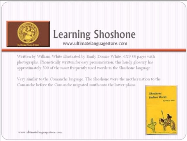 Learn Shoshone Language on Vimeo