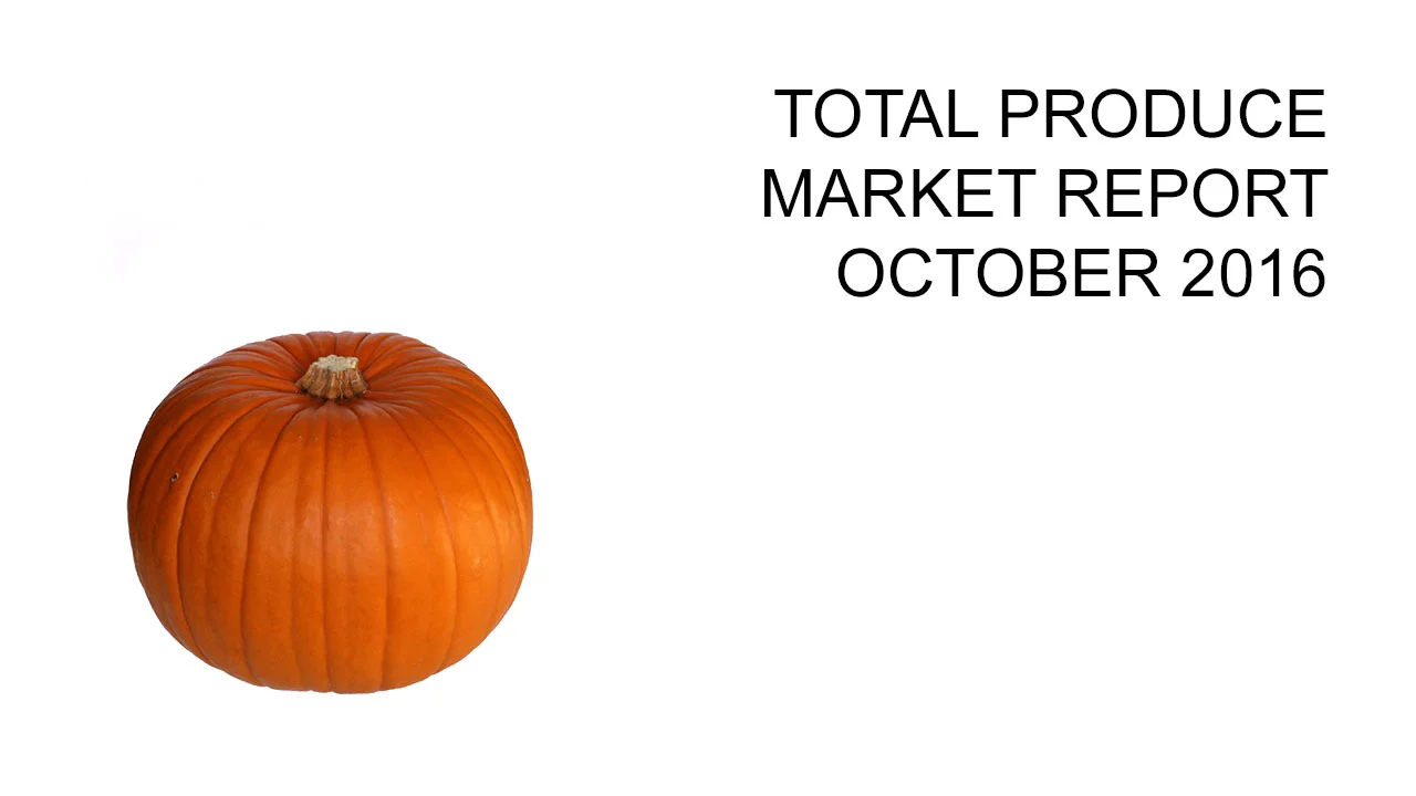 Total Produce Market Report October 2016