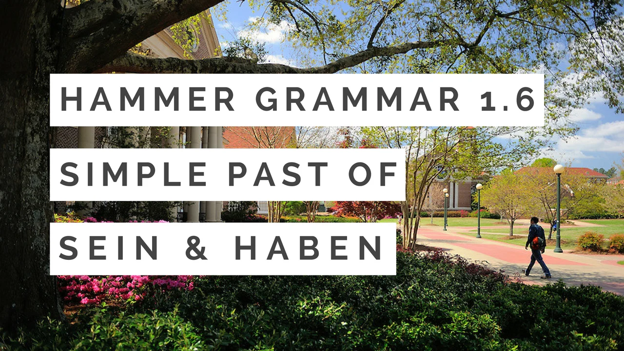 Hammer Grammar 1.6 - Simple Past of Sein & Haben on Vimeo
