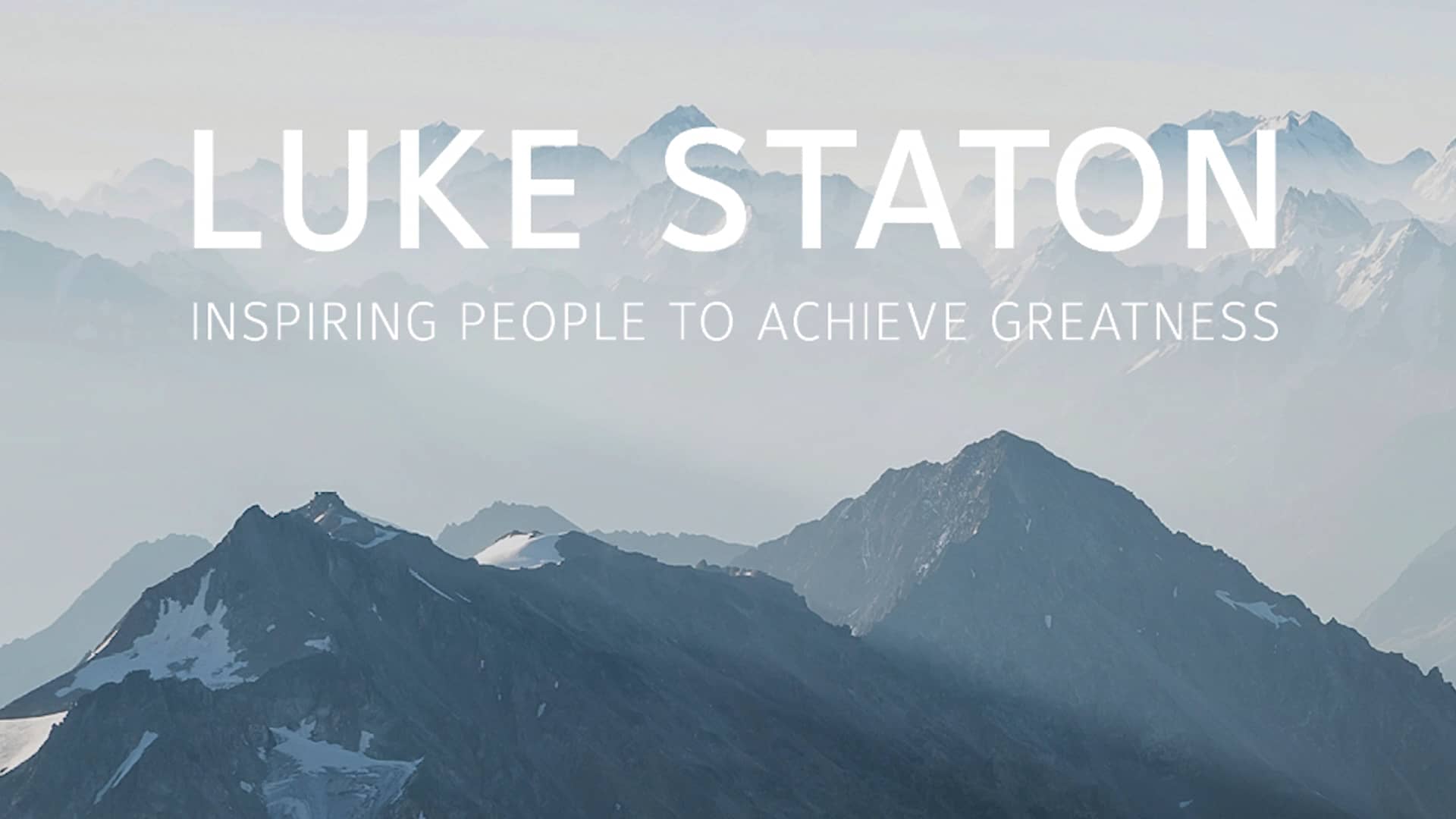 Luke Staton | Motivational Masterclass on Vimeo