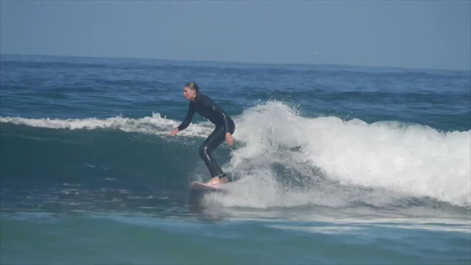 Lowenna Murley - first surf on J Leon board on Vimeo