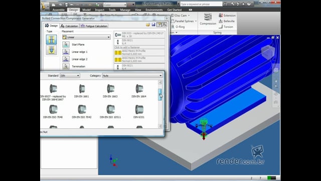 Curso Inventor 2010 Design Accelerators | Render Cursos Online