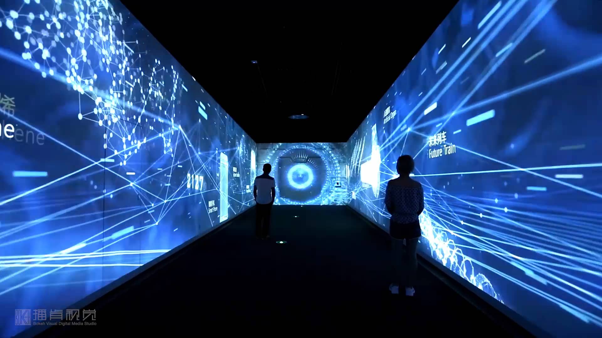 Alibaba Exhibition Hall - Entrance Tunnel - TIME TRAVEL on Vimeo