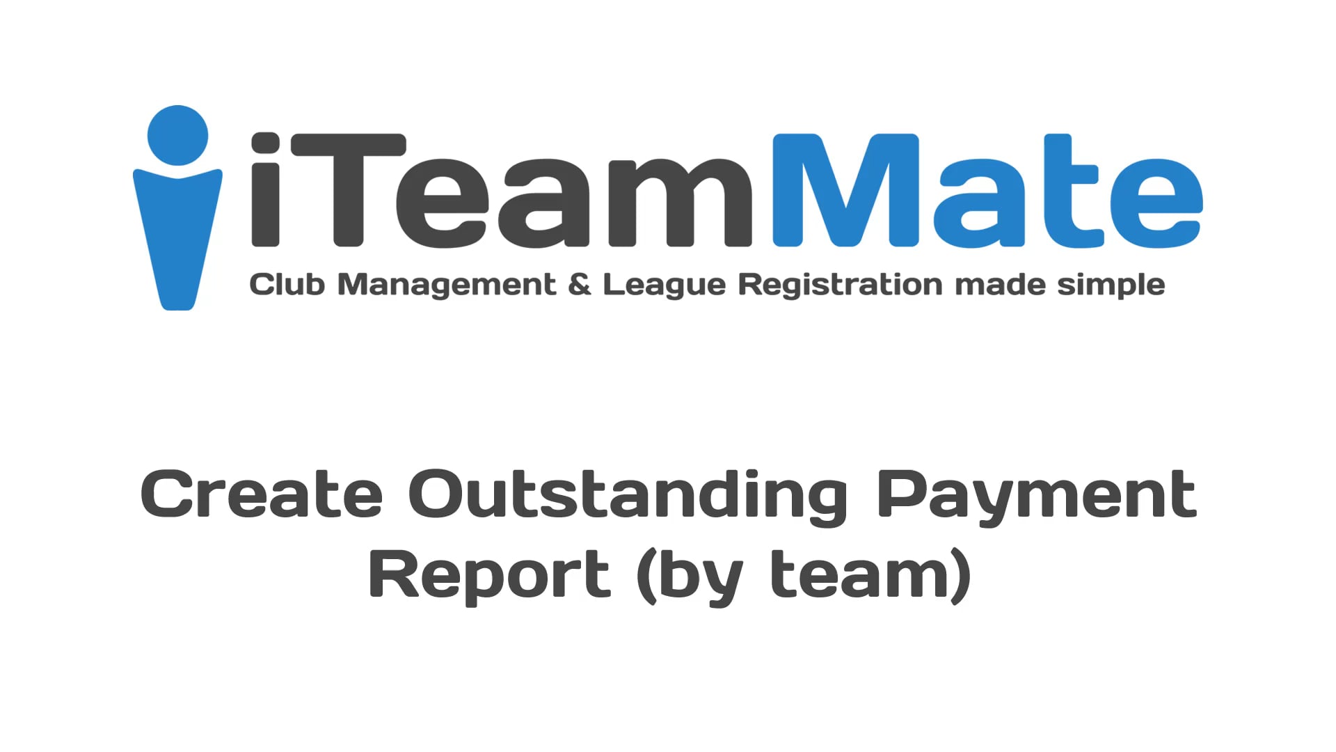 Outstanding Payment Report by team - Create on Vimeo