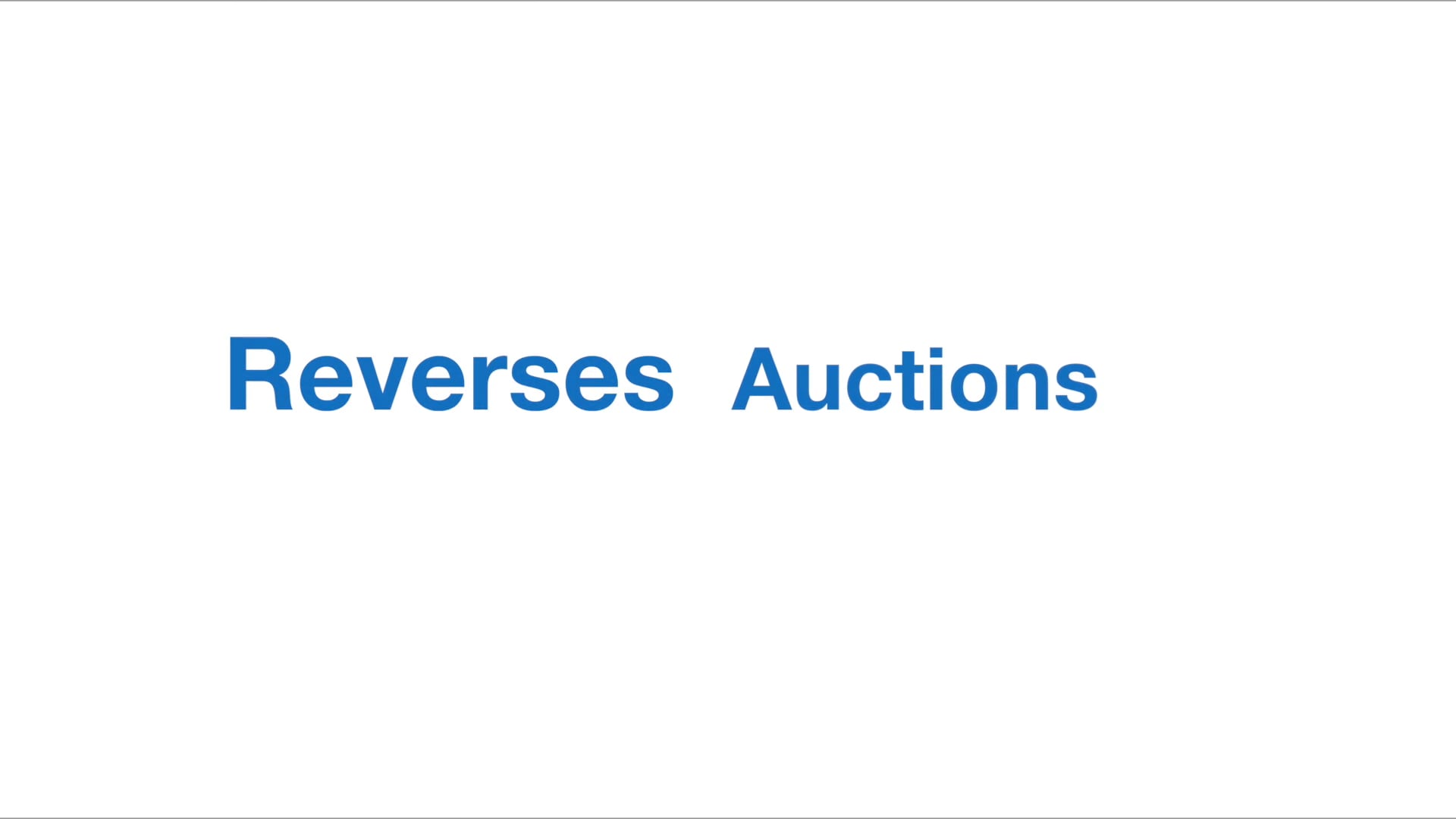English Reverse Auction on ITBID for Buyer on Vimeo