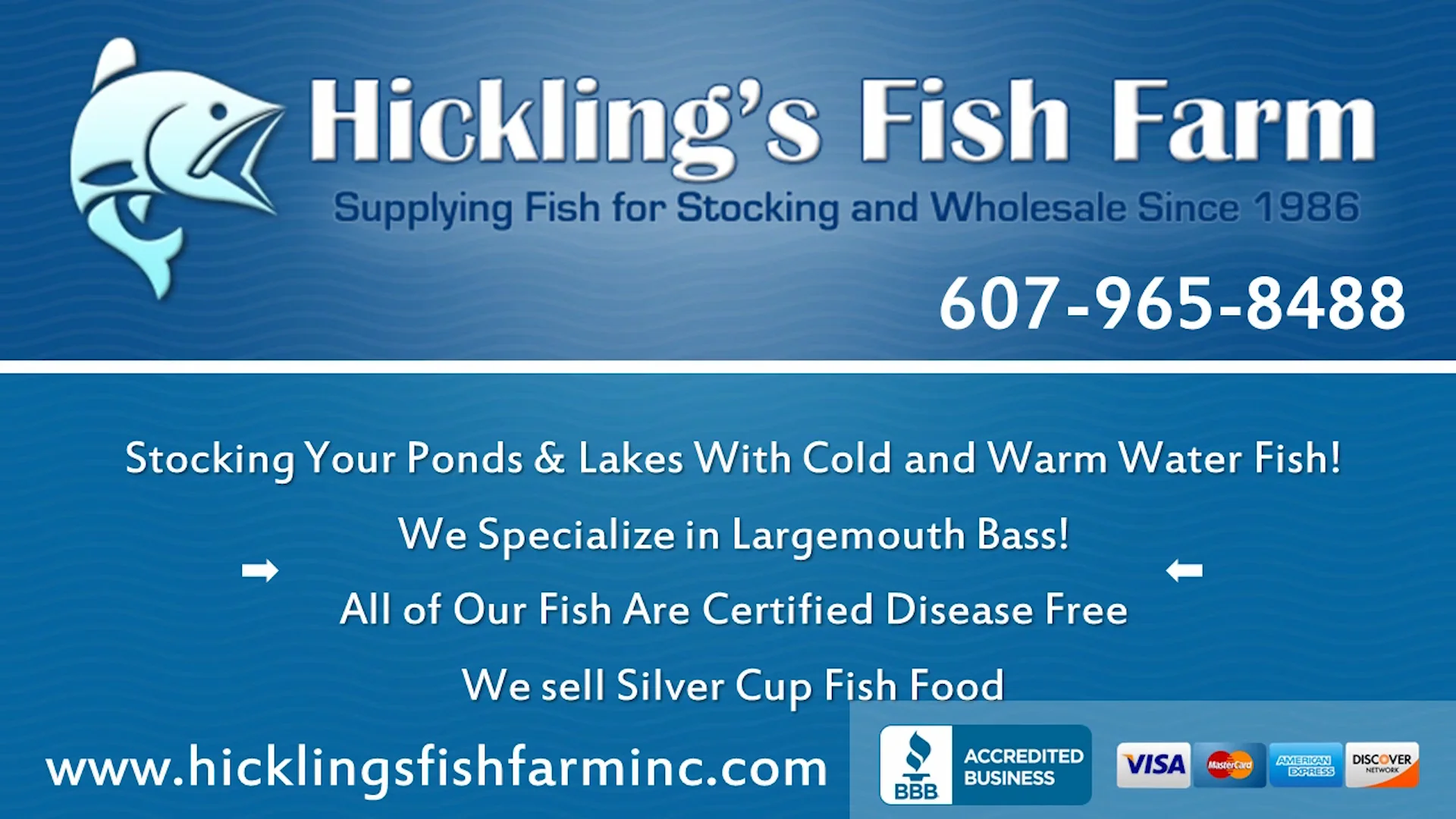 Hickling's Fish Farm Inc | Edmeston NY Fish Hatcheries on Vimeo