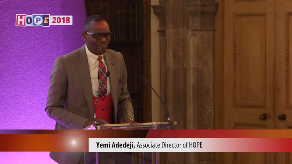 The context of HOPE - Revd Yemi Adedeji
