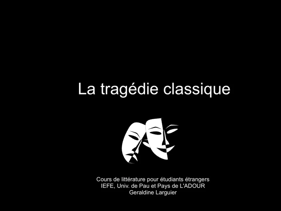 Tragédie classique on Vimeo