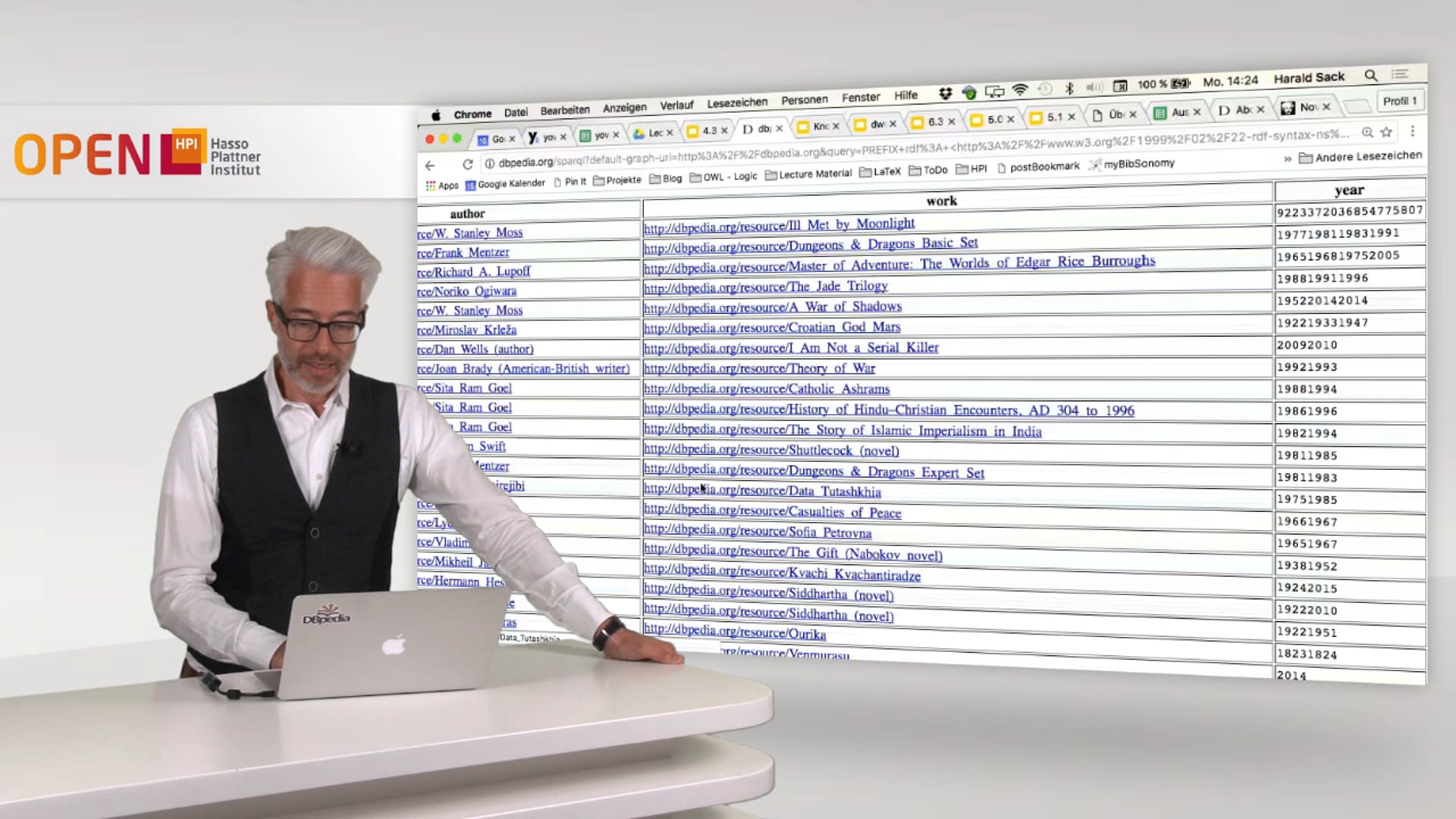 4.3 More Complex SPARQL Queries | Linked Data Engineering | openHPI