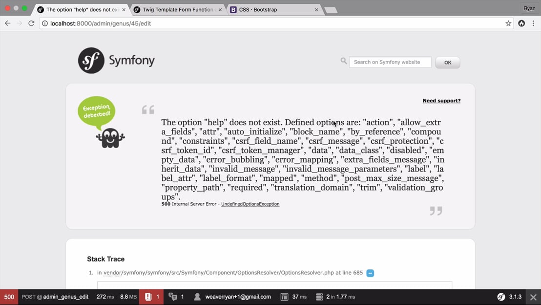 Controlling Vars With Finishview Getting Crazy With Form Themes Symfonycasts