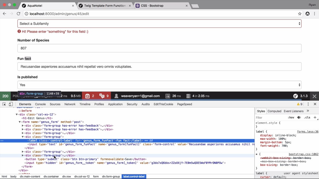 Go Deeper Vars Twig Merge And Form Functions Getting Crazy With Form Themes Symfonycasts