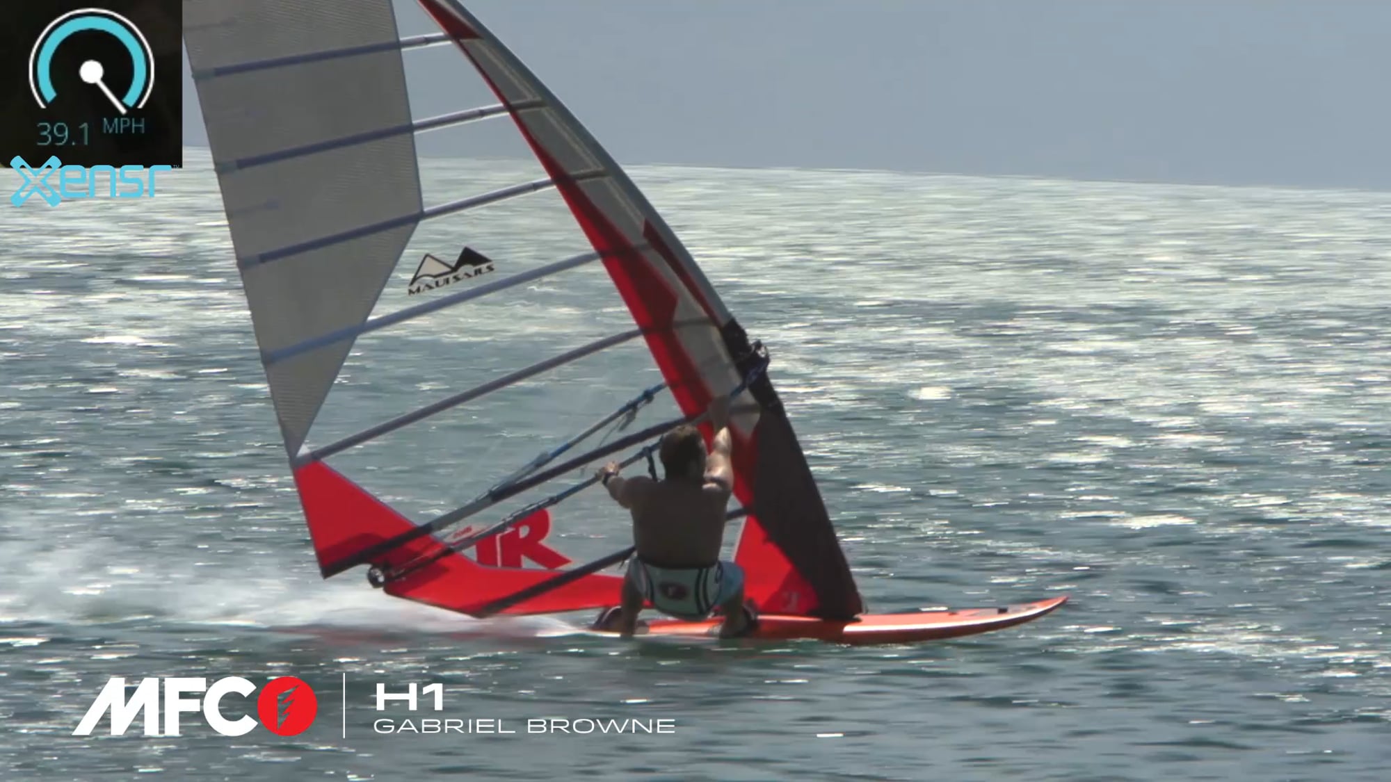 Gabriel Browne doing GPS runs at Maalaea bay | Windsurfing Videos | MauiSails Hawaii