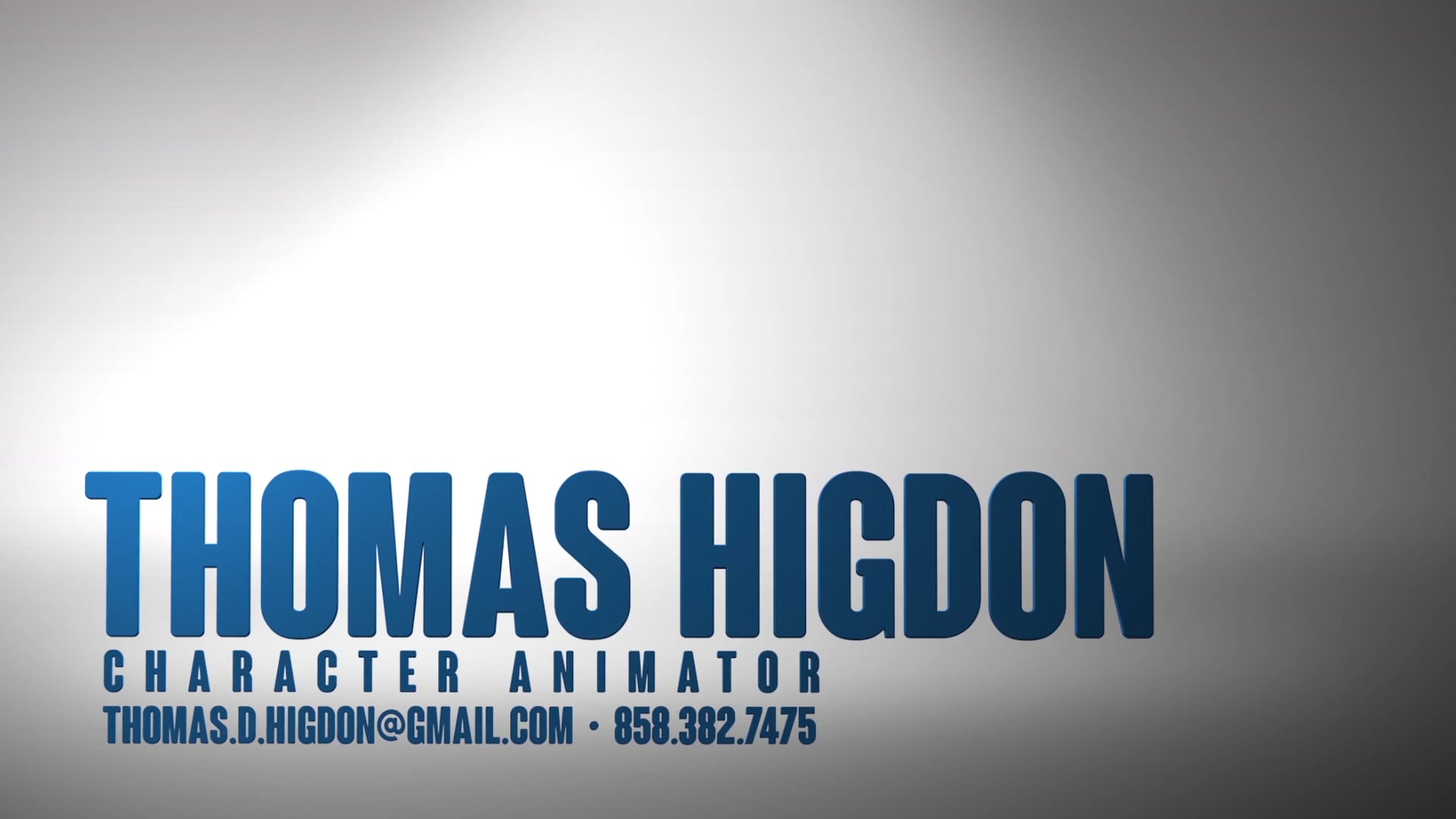 Thomas Higdon - Animation Demo Reel 2018 on Vimeo
