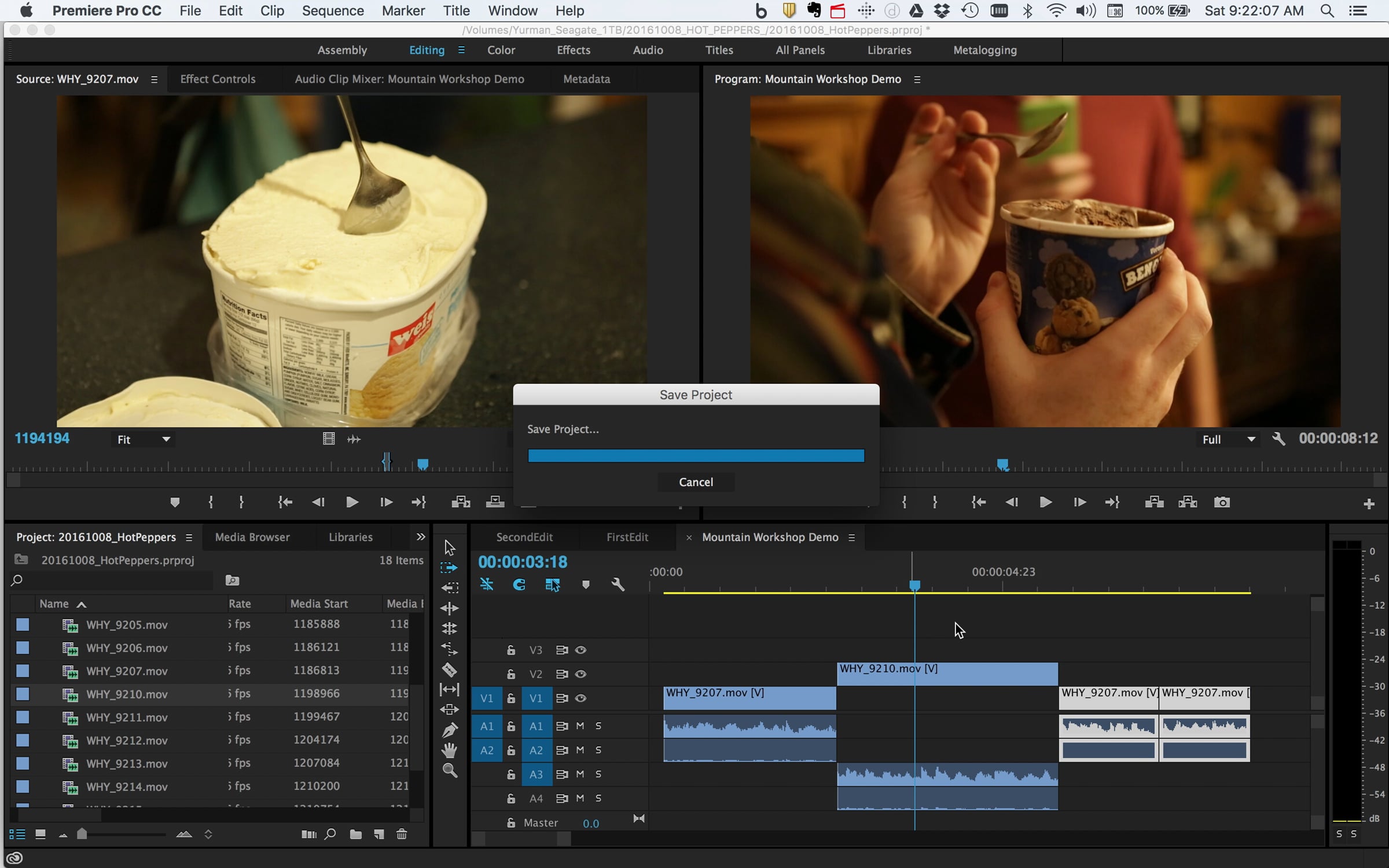 The basic edit tools in Premiere