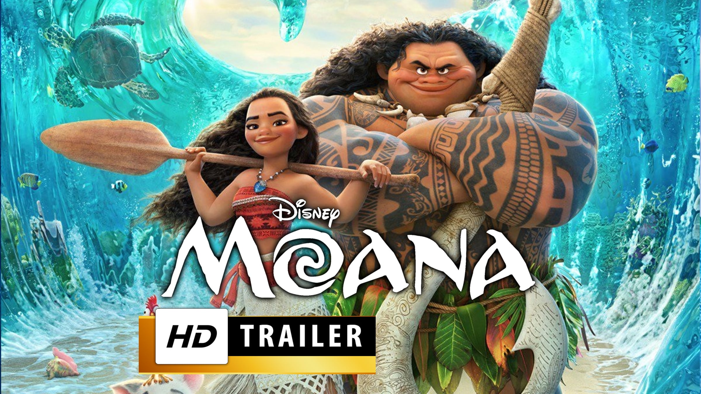cgi 3d animated movie disney moana trailer