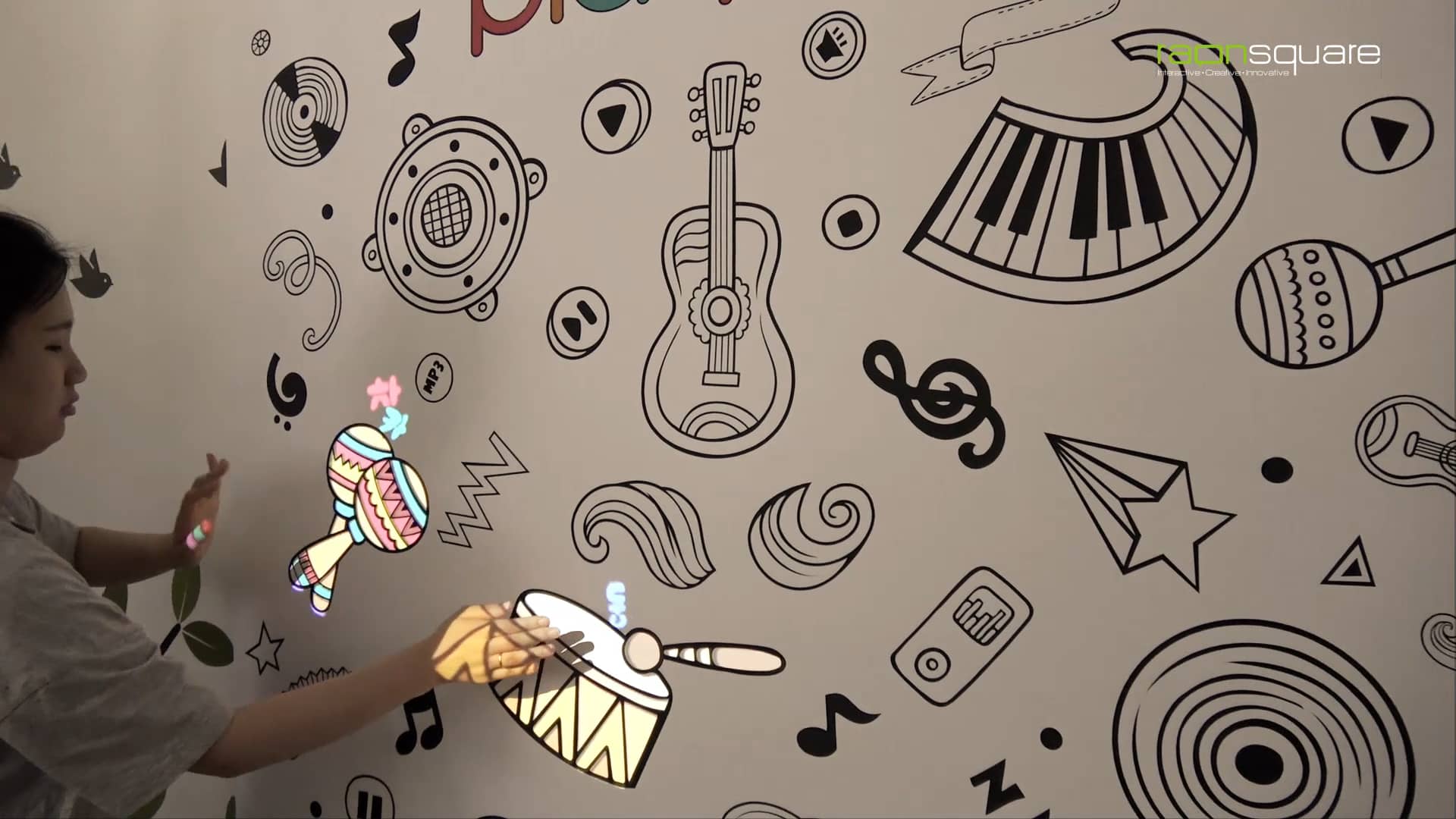 [PLAYDODO] Music Playing Wall : Projection Mapping, Conductive Ink ...