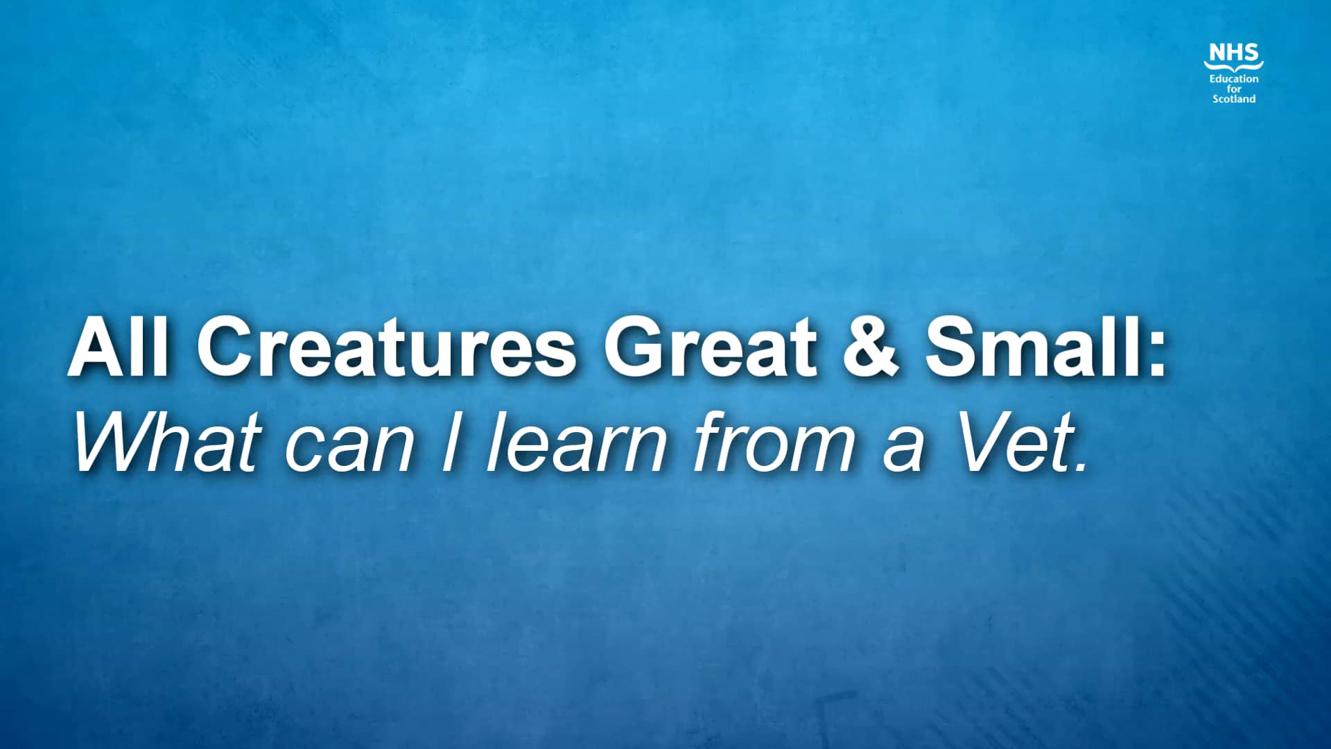 Dominic Mellor - Vet, Health Protection Scotland on Vimeo