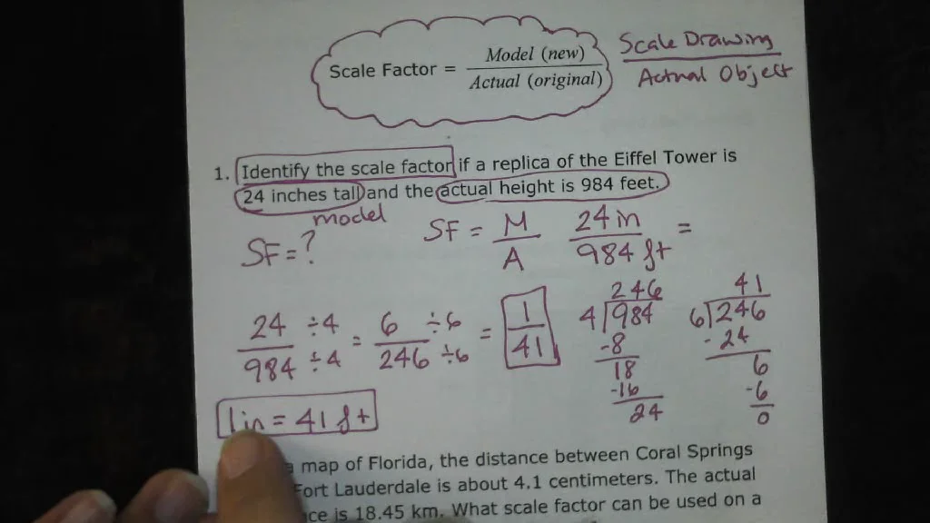 3-5 Scale Factor, Maps and Scale Drawings