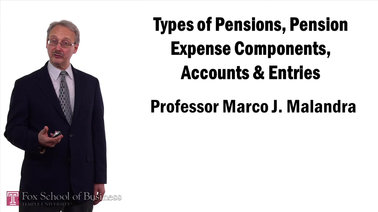 Types of Pensions Pension Expense Components Accounts and Entries ...
