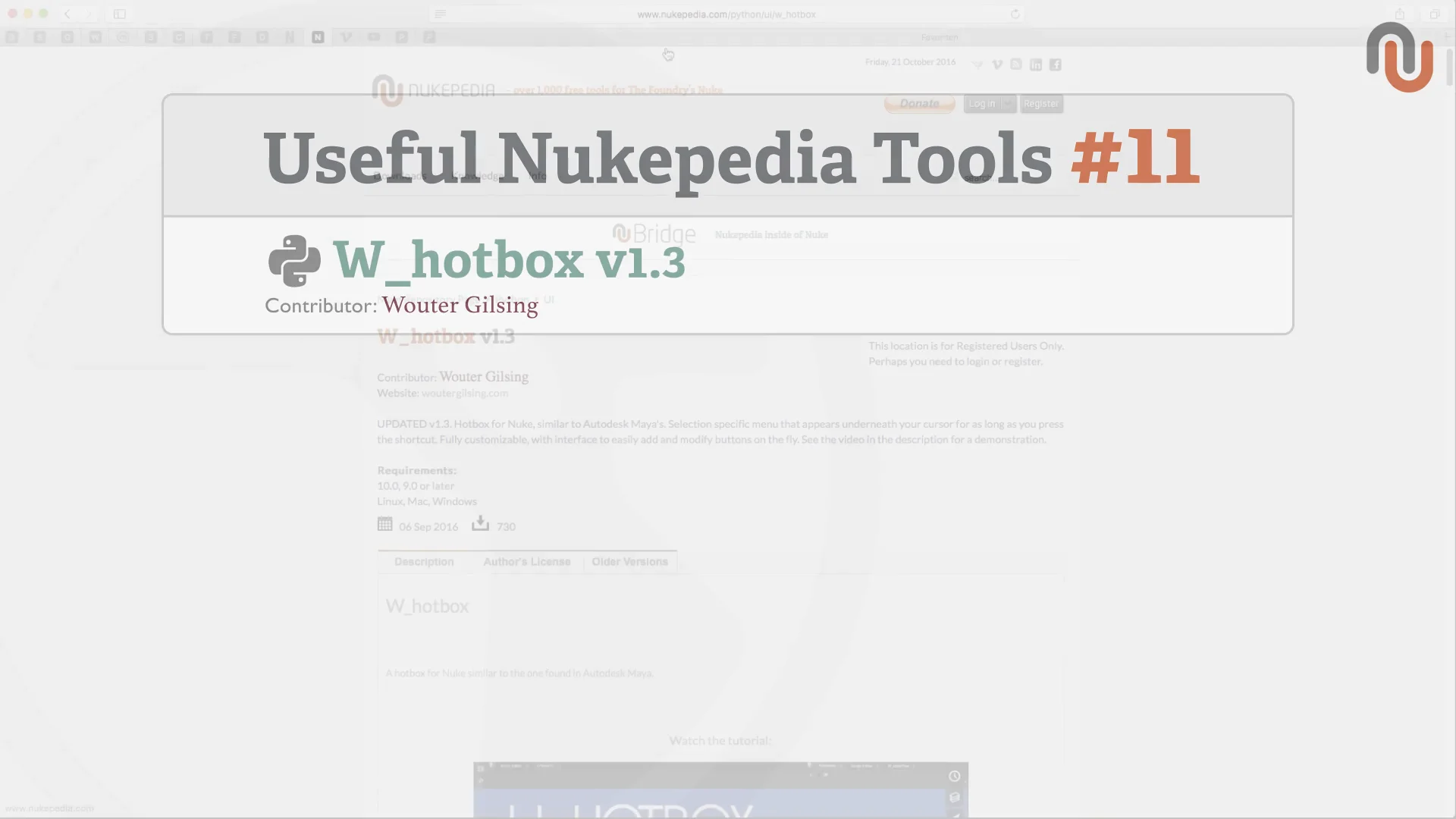 Useful Nukepedia Tools 11 in Nukepedia on Vimeo