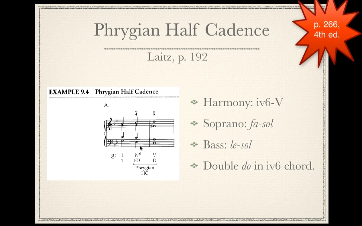 Phrygian Half cadence on Vimeo
