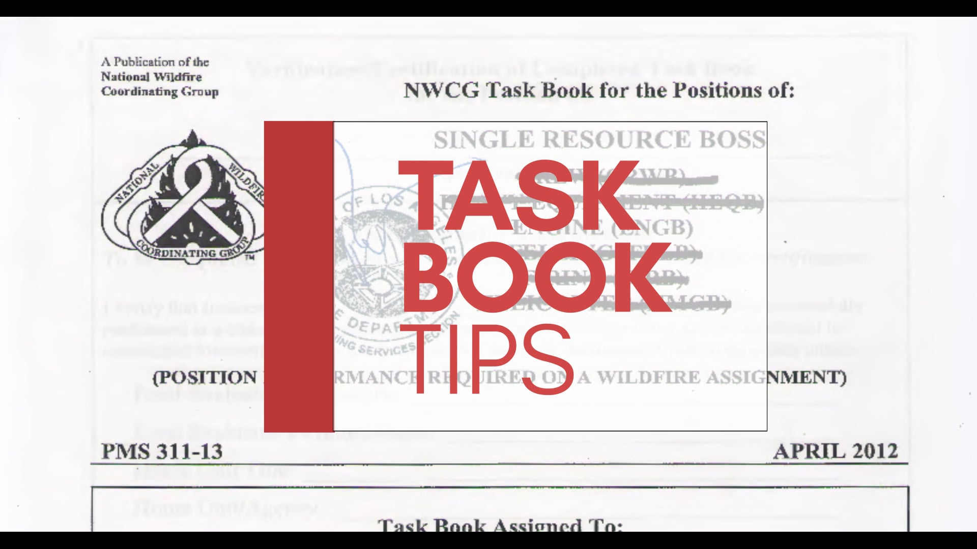 CICCS: Task Book Tips