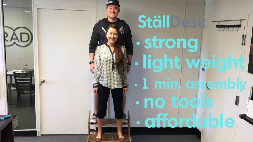 StallDesk Standing Desk Strength Test on Vimeo