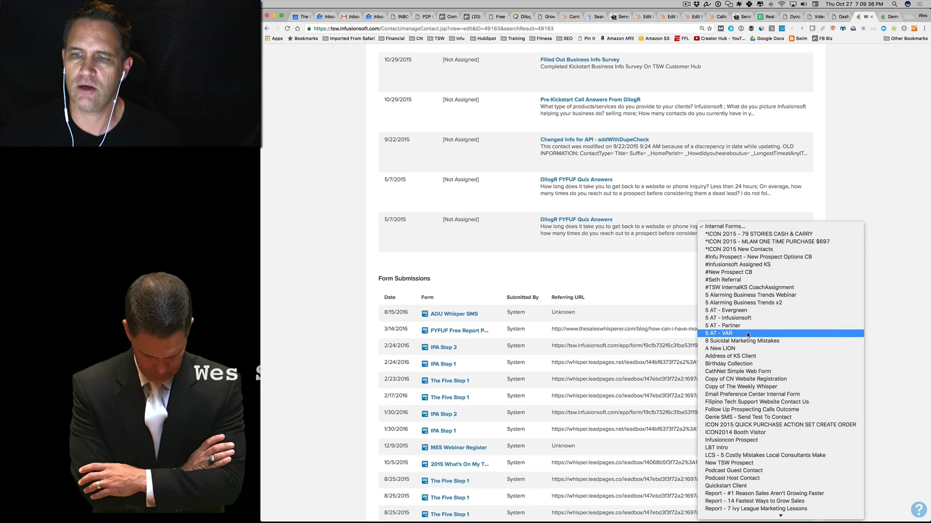 Infusionsoft Tutorials - Using Infusionsoft Internal Forms To Trigger Sequences on Vimeo