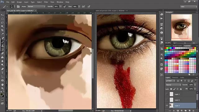 Eye digital painting tutorial on Vimeo