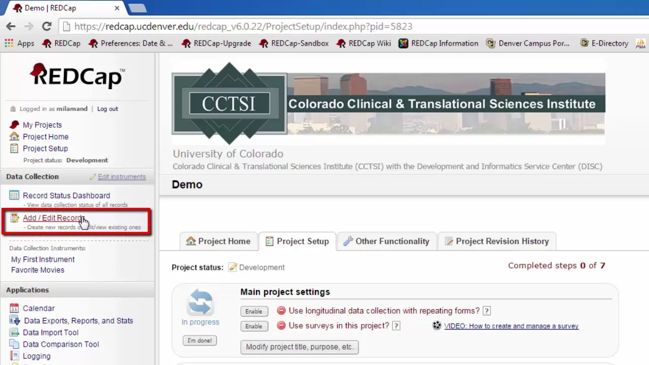 4- REDCap Data Entry