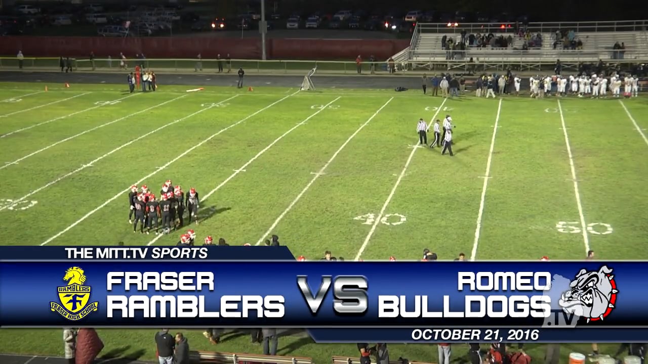 Bulldog Sports Tales: Varsity Football Game Romeo Bulldogs vs Fraser ...