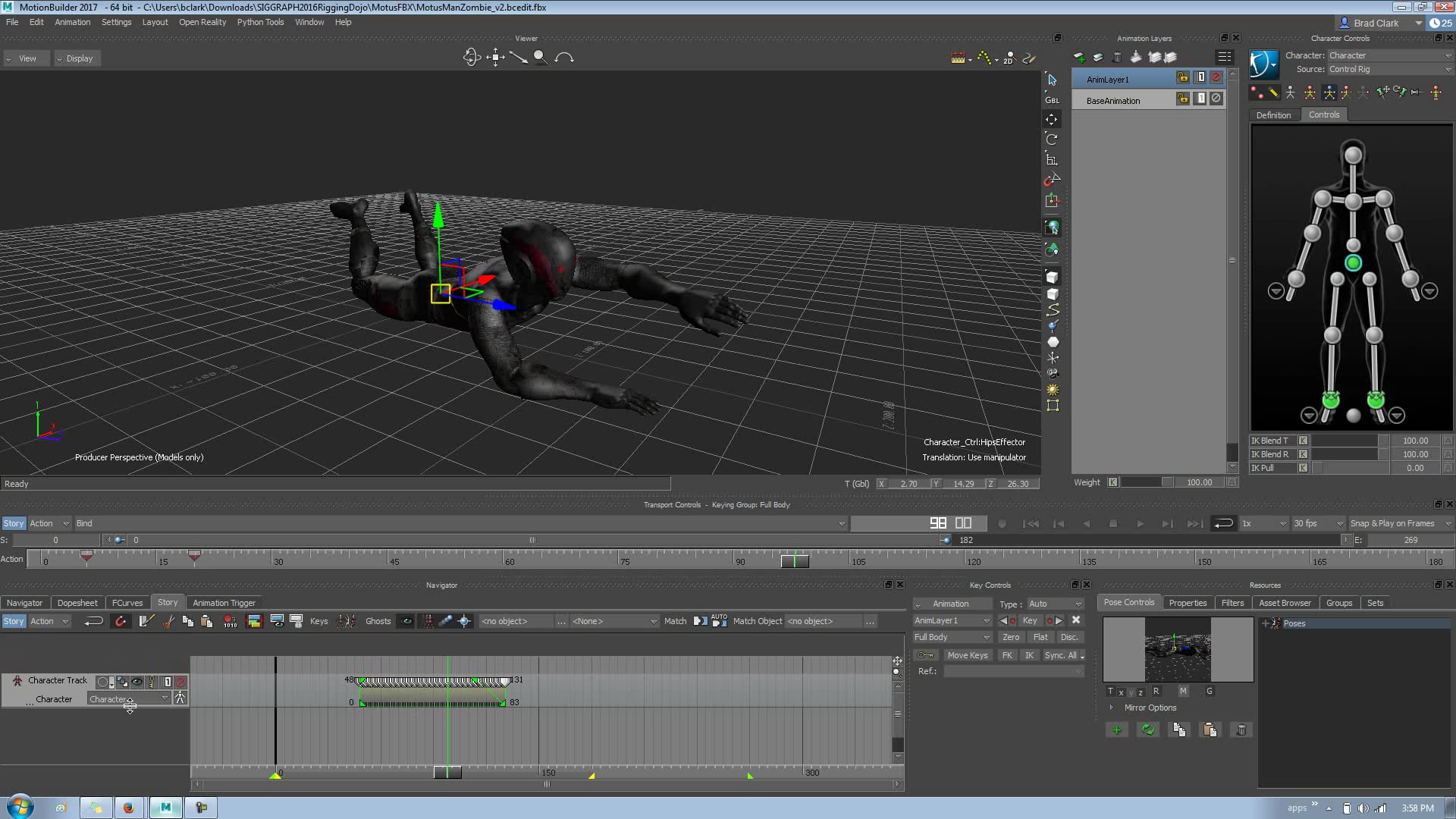 Rigging Dojo MotionBuilder story tips and animation tricks