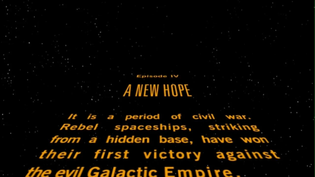 Star Wars: Episode IV - A New Hope - Crawl Recreation