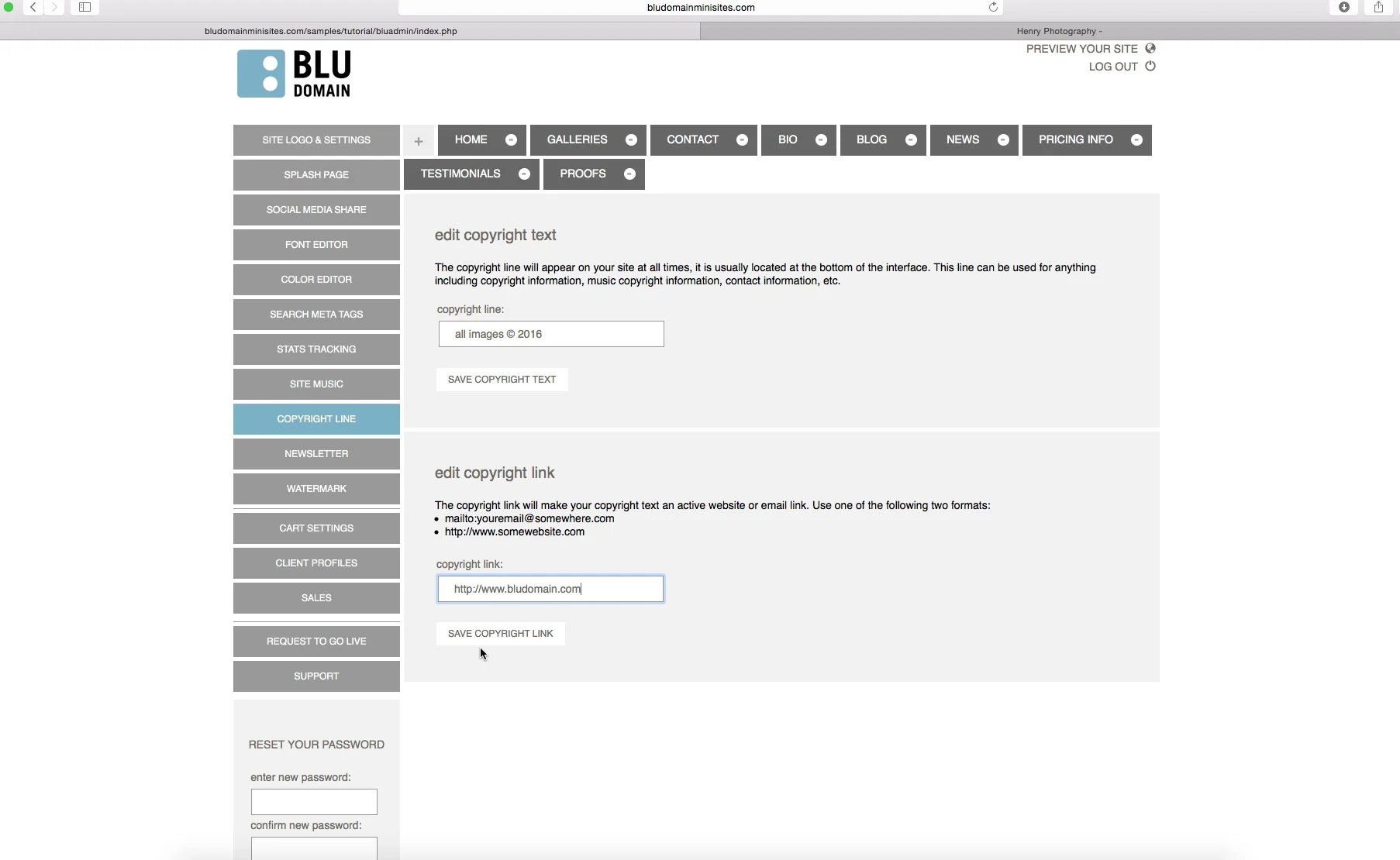 Copyright Line on Vimeo