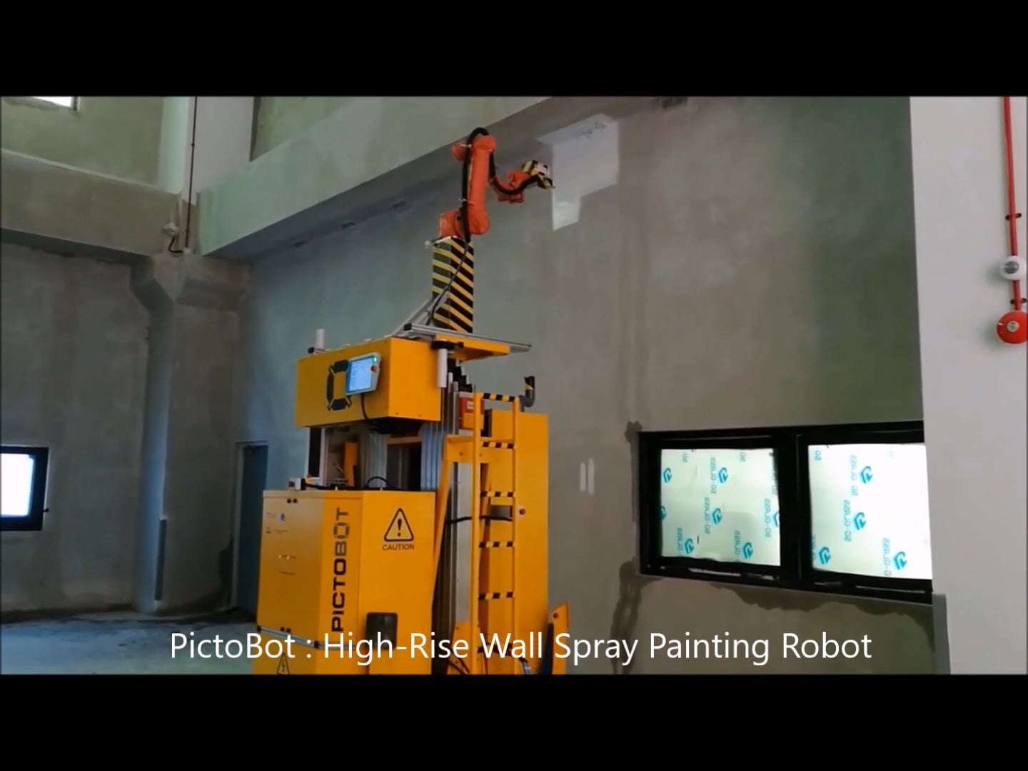 PictoBot: NTU's Automatic Robot System for Indoor High Rise Spray Painting on Vimeo