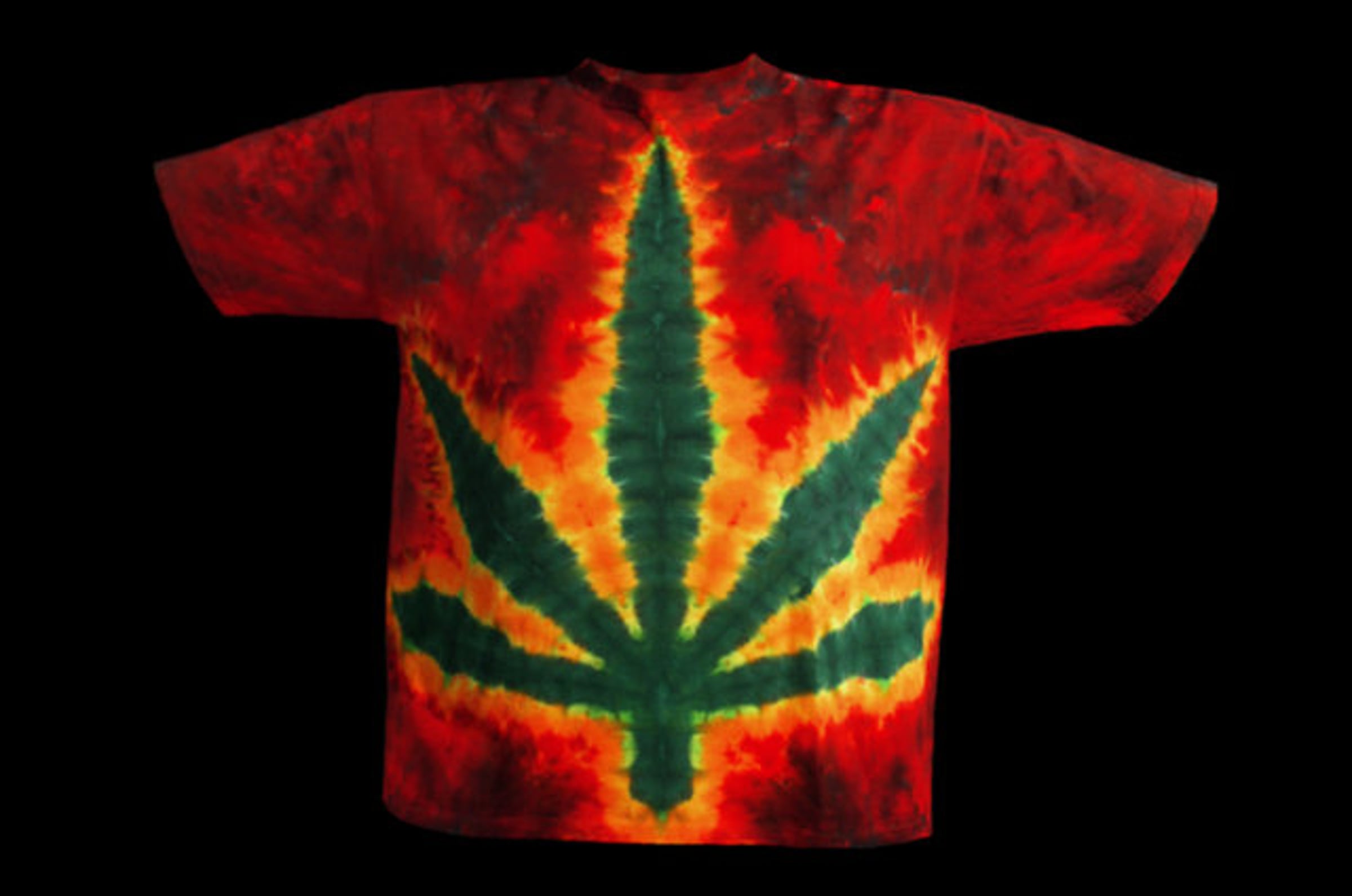 how to make a tie-dye pot leaf