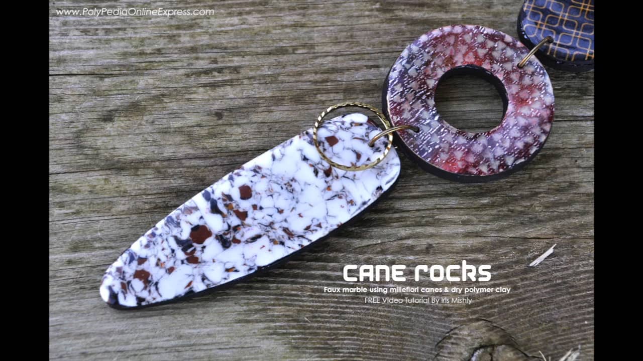 Faux Marble Polymer Clay Cane | FREE How To Video Tutorial by Iris ...